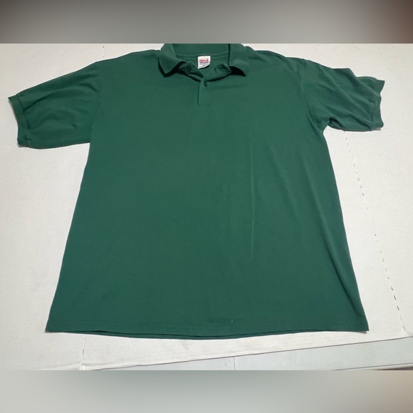 Anvil | Shirts | Vintage Anvil Green Blank Polo Shirt Made In Usa 550 ...